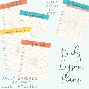 Undated Printable Homeschool Planner Vibrant Floral Design - Etsy