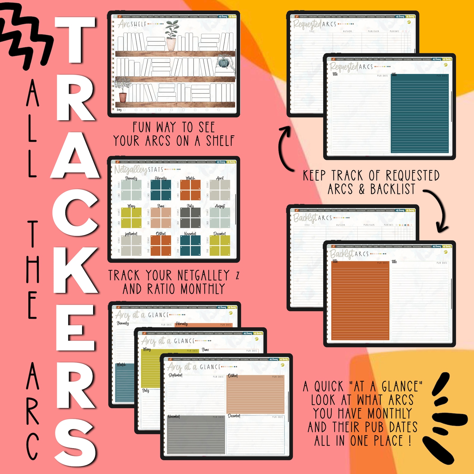 Digital ARC Planner - ARC Reader Planner - Goodnotes, Notability, XODO ...
