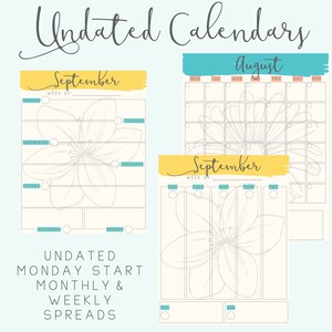 Undated Printable Homeschool Planner Vibrant Floral Design - Etsy