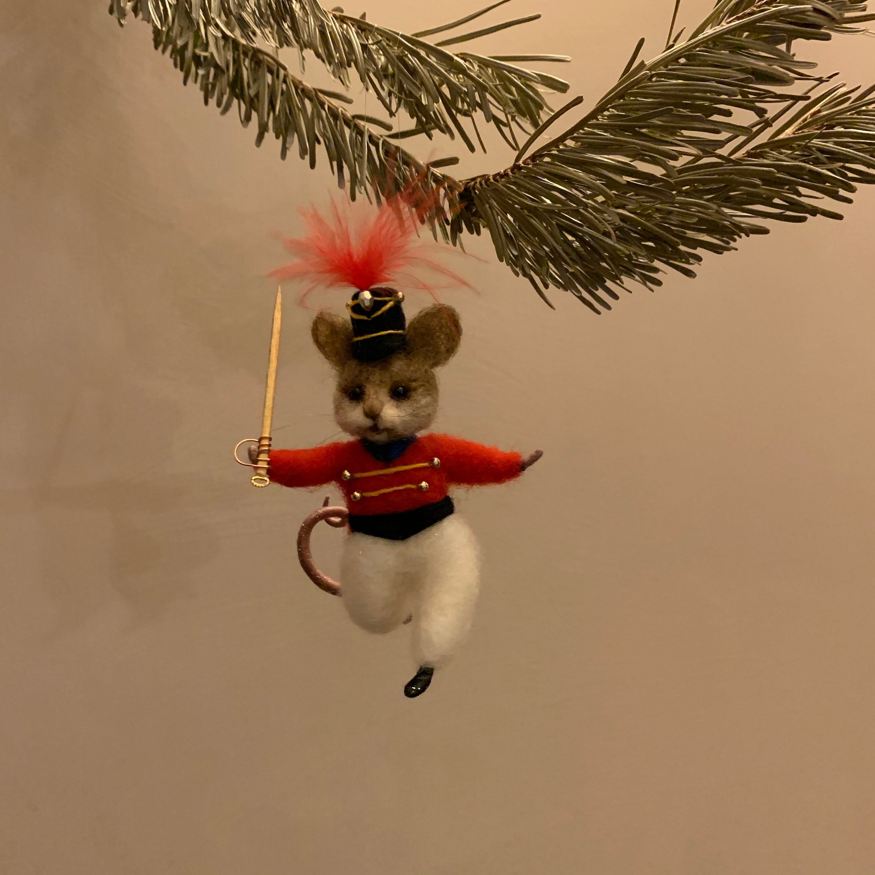 Needle Felted Mouse, Nutcracker, Mouse Soldier, Wool Mouse, Felted ...