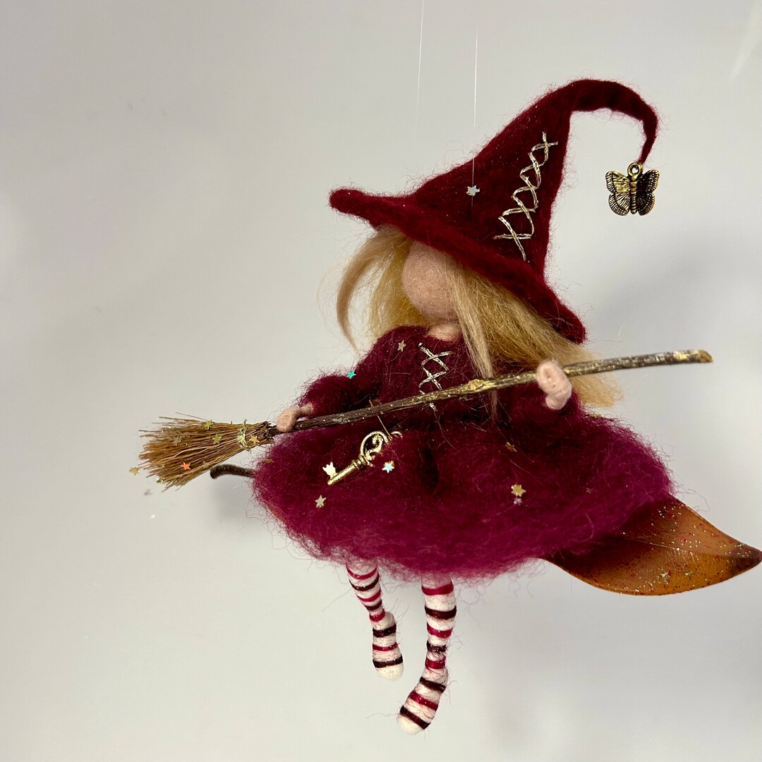 Needle Felted Witch, Waldorf Inspired, Felted Doll, Felted Witch, Witch ...