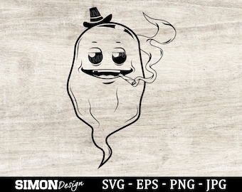 Ghost Smoking Weed - Etsy