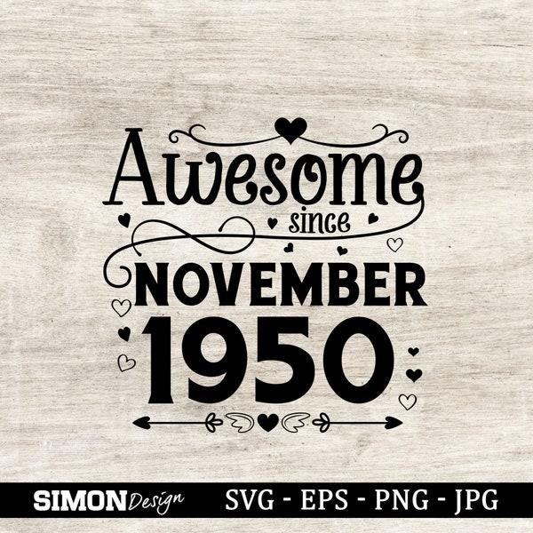 Awesome Since Svg - Etsy