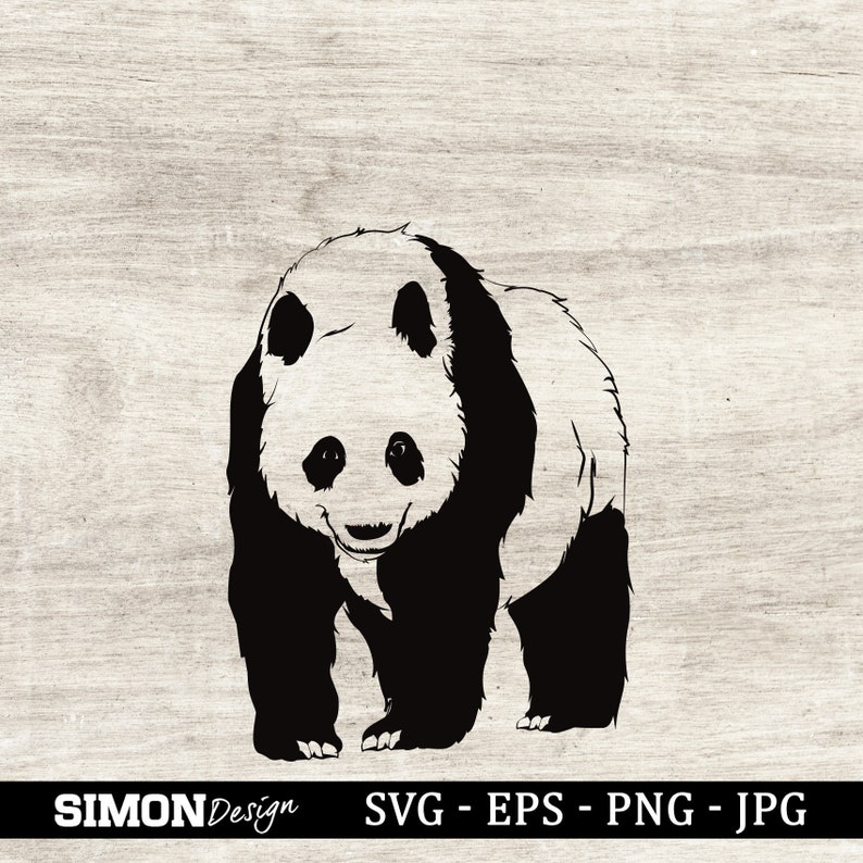 Panda Bear Svg Bear Svg Panda Svgpanda Bear Svg File for | Etsy
