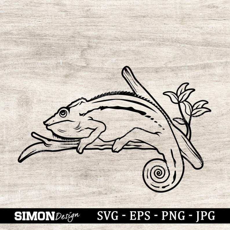 Chameleon Svg, Chameleon Clipart, Reptile Svg, Flowers Svg, Lizard Svg ...