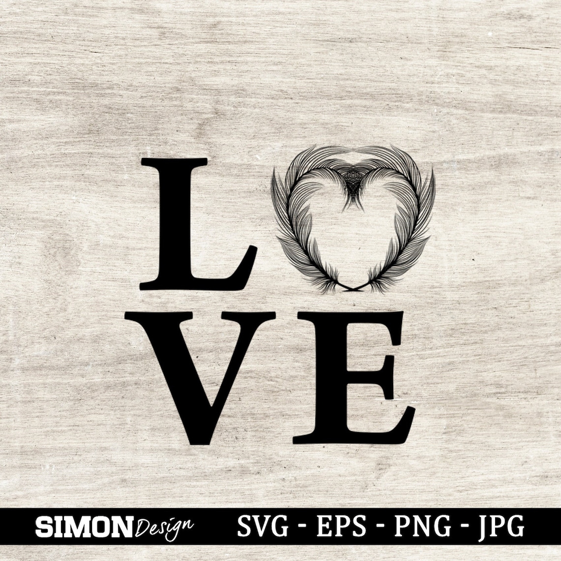 Feather Heart Svg Heart Svg Feather Love Svg Love Heart - Etsy