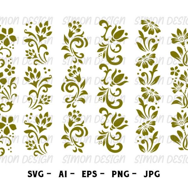 Floral Pattern Svg - Etsy