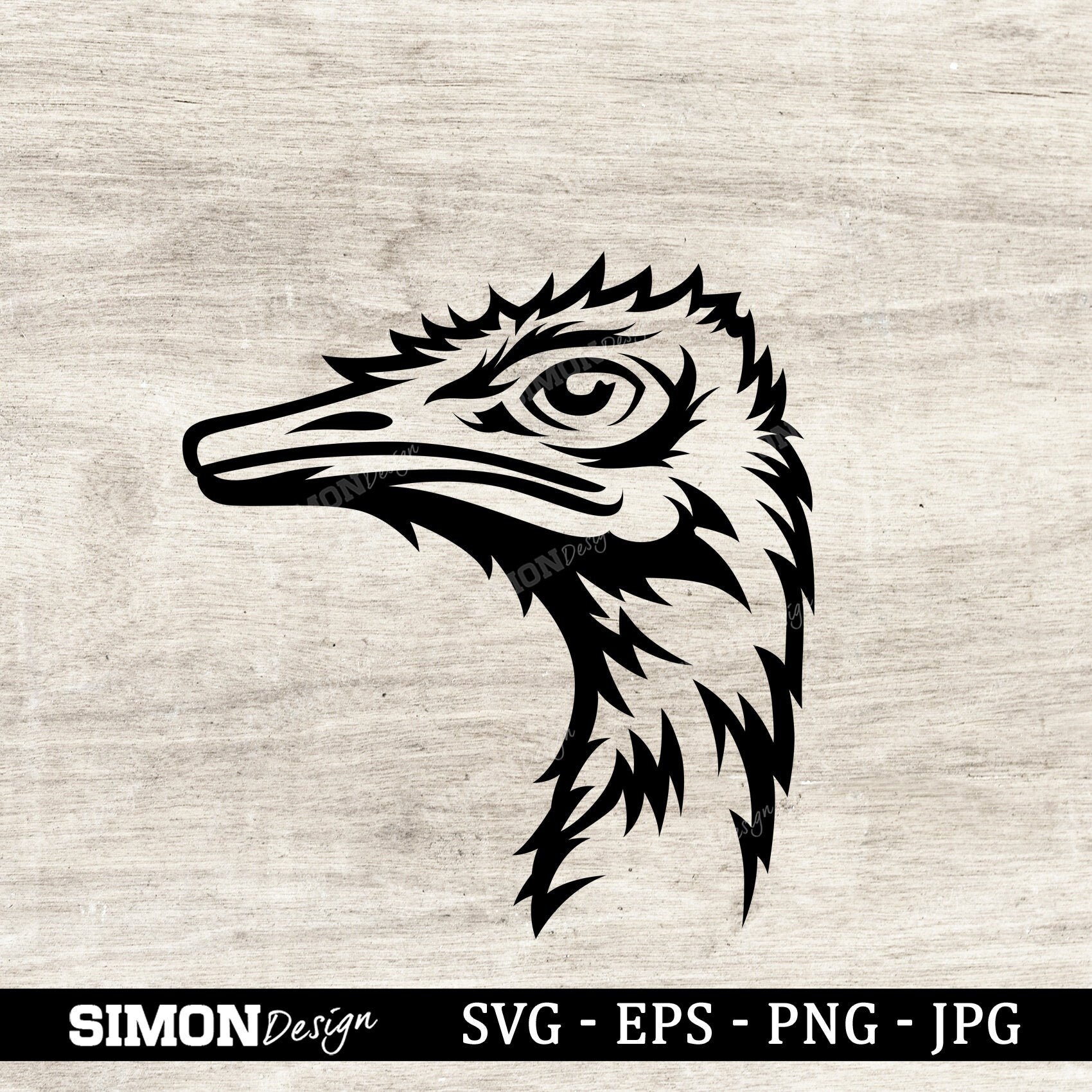 Ostrich Svg Ostrich Peeking SVG Ostrich Silhouette Ostrich | Etsy