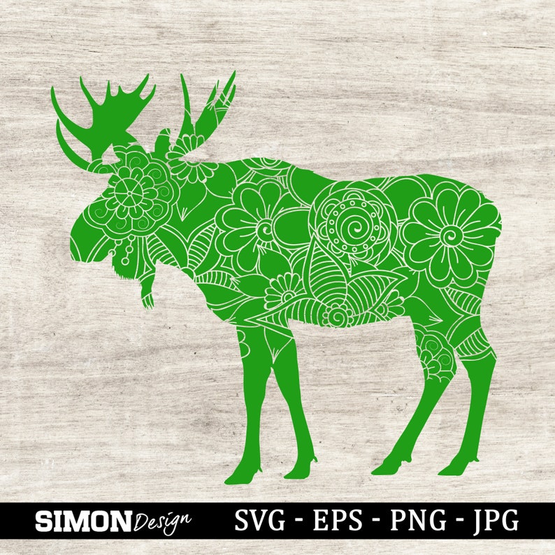 Moose Mandala Svg Eps Png Jpg Cricut File Instant - Etsy