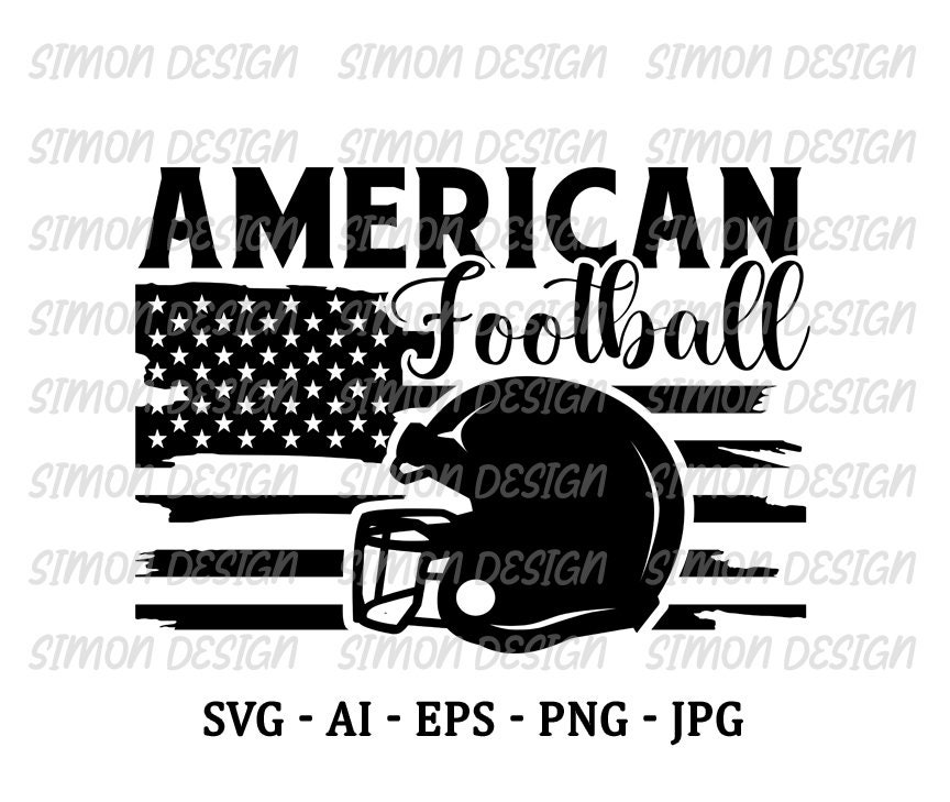 American Football Svg Football Svg Football Png Football - Etsy