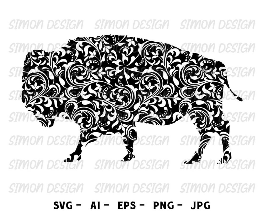 Buffalo Mandala Svg, Eps, Png, Jpg, Cricut File, Instant Download - Etsy