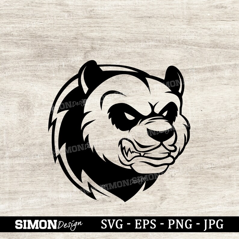Panda Svg Angry Panda Svg Panda Cubs Svg Panda Bear Svg - Etsy