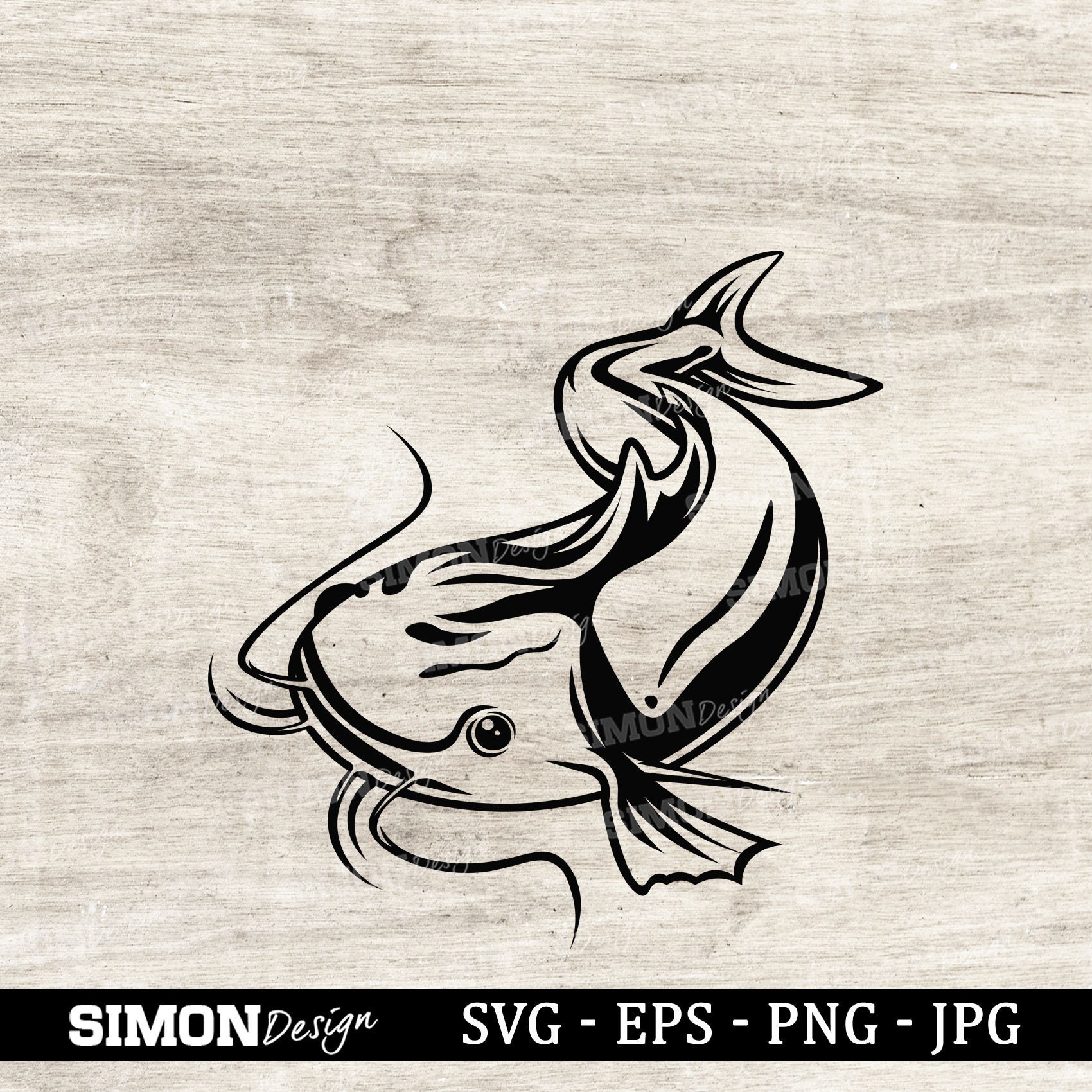 Catfish Clipart Catfish Svg Files Catfish Png Fishing Svg | Etsy