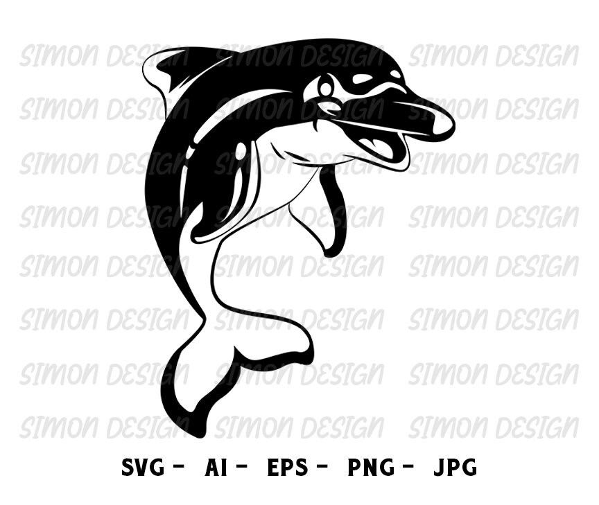 Dolphin Svg Dolphin Cut File for Laser Valentine's Day - Etsy