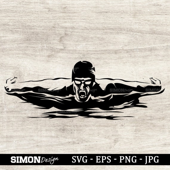 Swimmer svg Swimming svg Diver svg Athlete svg Swimming | Etsy