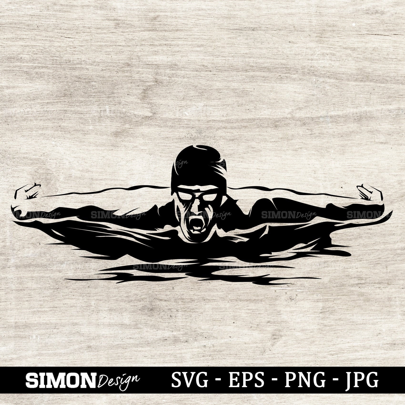 Swimmer svg Swimming svg Diver svg Athlete svg Swimming | Etsy