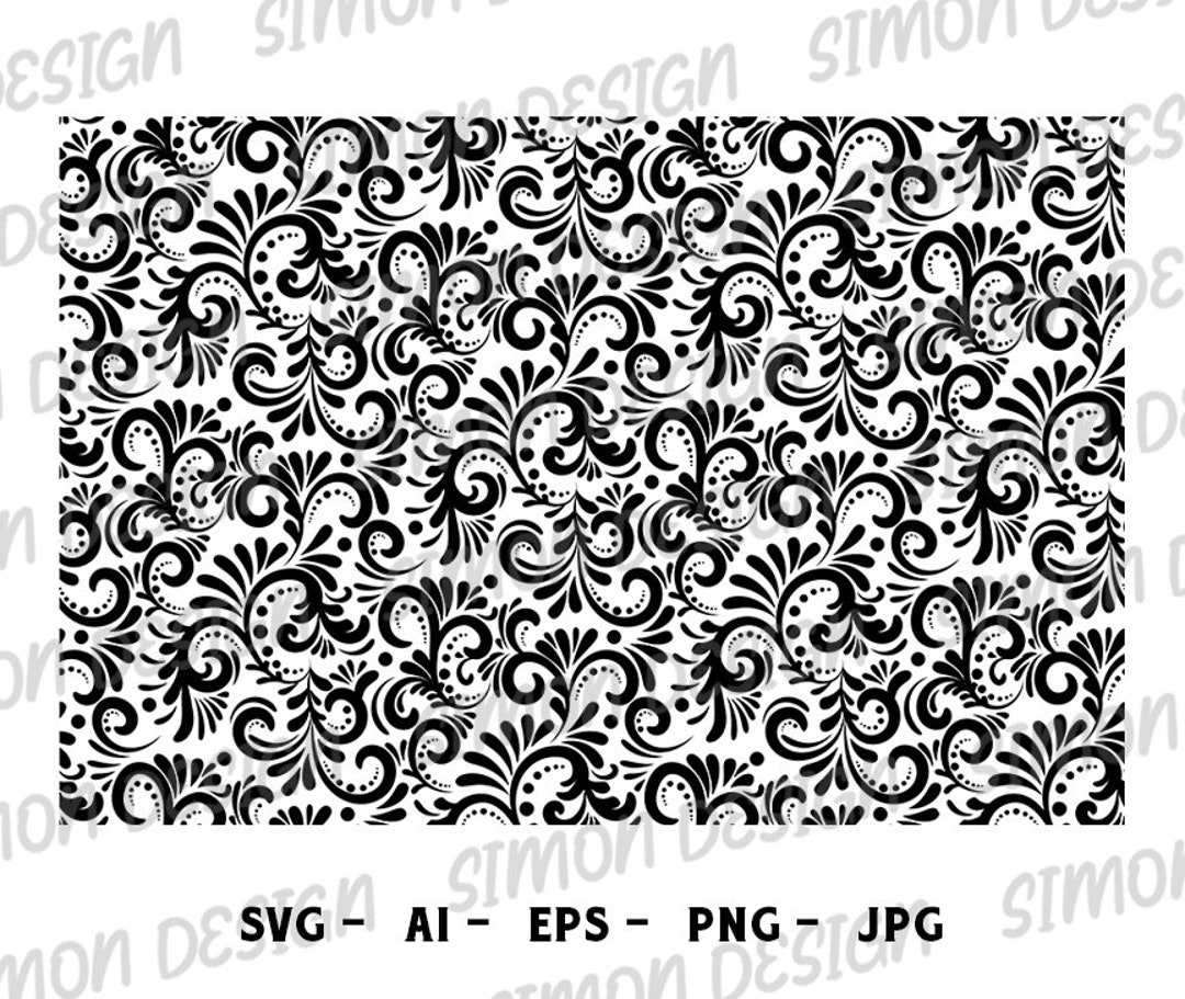 Seamless Pattern Svg | Floral Svg | Floral Pattern Svg | Transparent ...