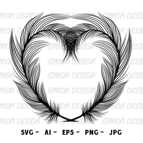 Feather Heart - Etsy