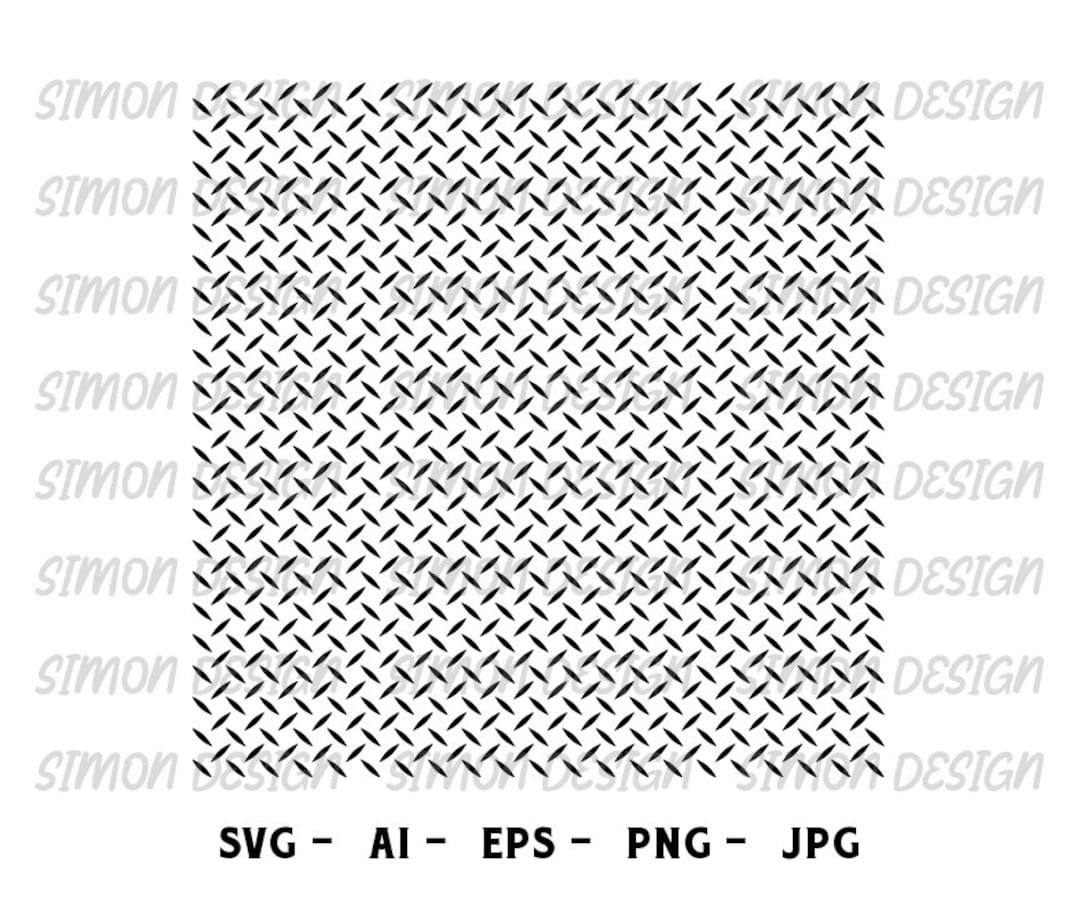 Diamond Plate SVG | Metal Diamond Plate | Seamless Diamond Plate Svg ...