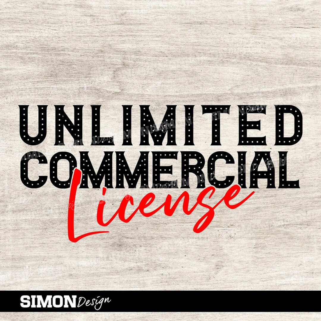 Unlimited Commercial License, Unlimited Usage, One Time Payment for ...