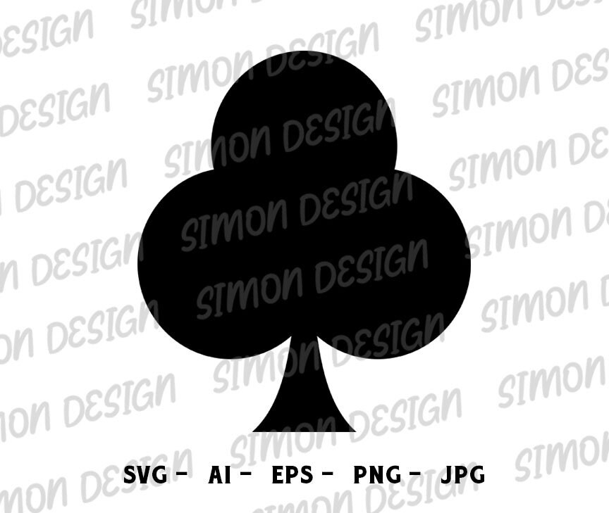 Ace of Clubs, Play Card Svg, Card Svg, Playing Card Svg, Spade Svg ...