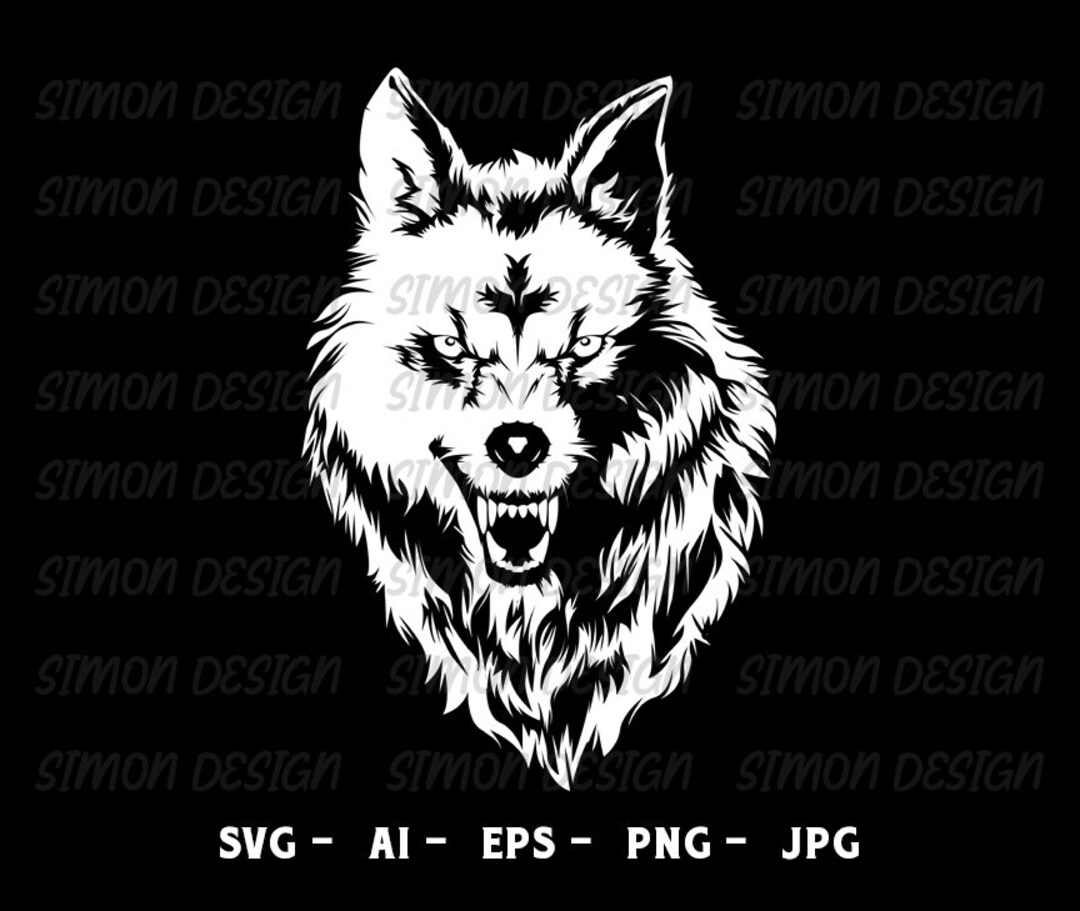 Wolf Svg, Wolf Vector, Silhouette and Cricut Files, Svg, Png, Eps and ...