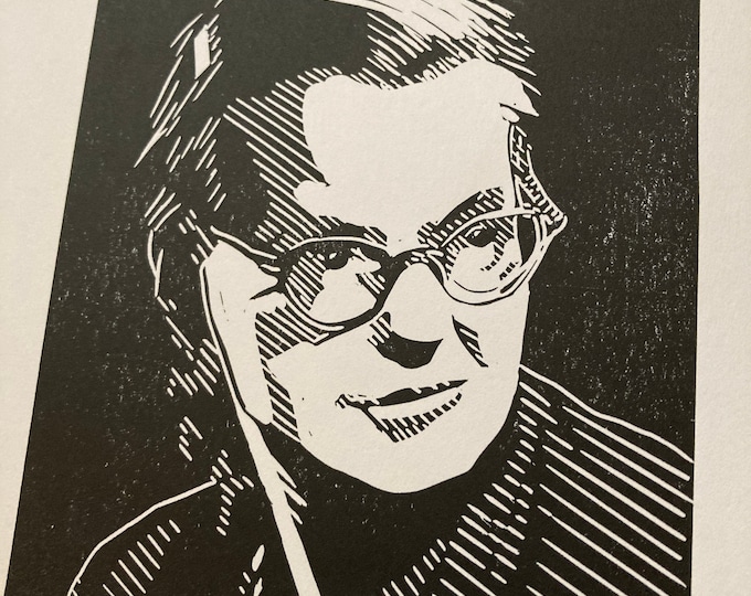 Shirley Jackson: Handcarved Portrait of the American Horror and Mystery ...