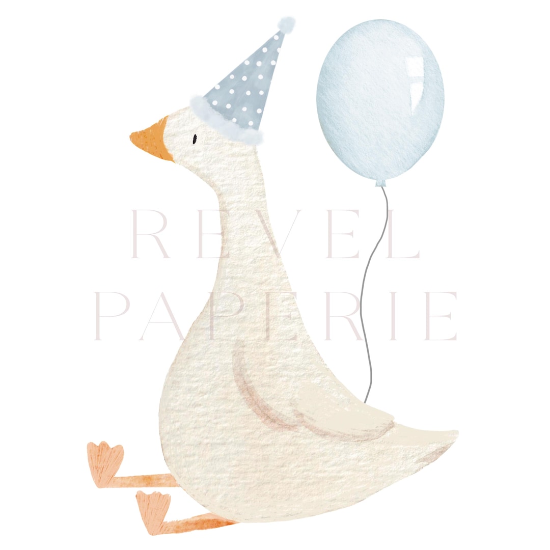 Silly Goose Birthday, Blue Balloon PNG Clipart | Silly Goose - Instant ...