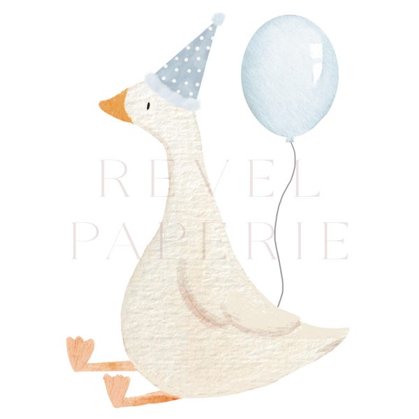 Goose Blue Watercolor - Etsy UK