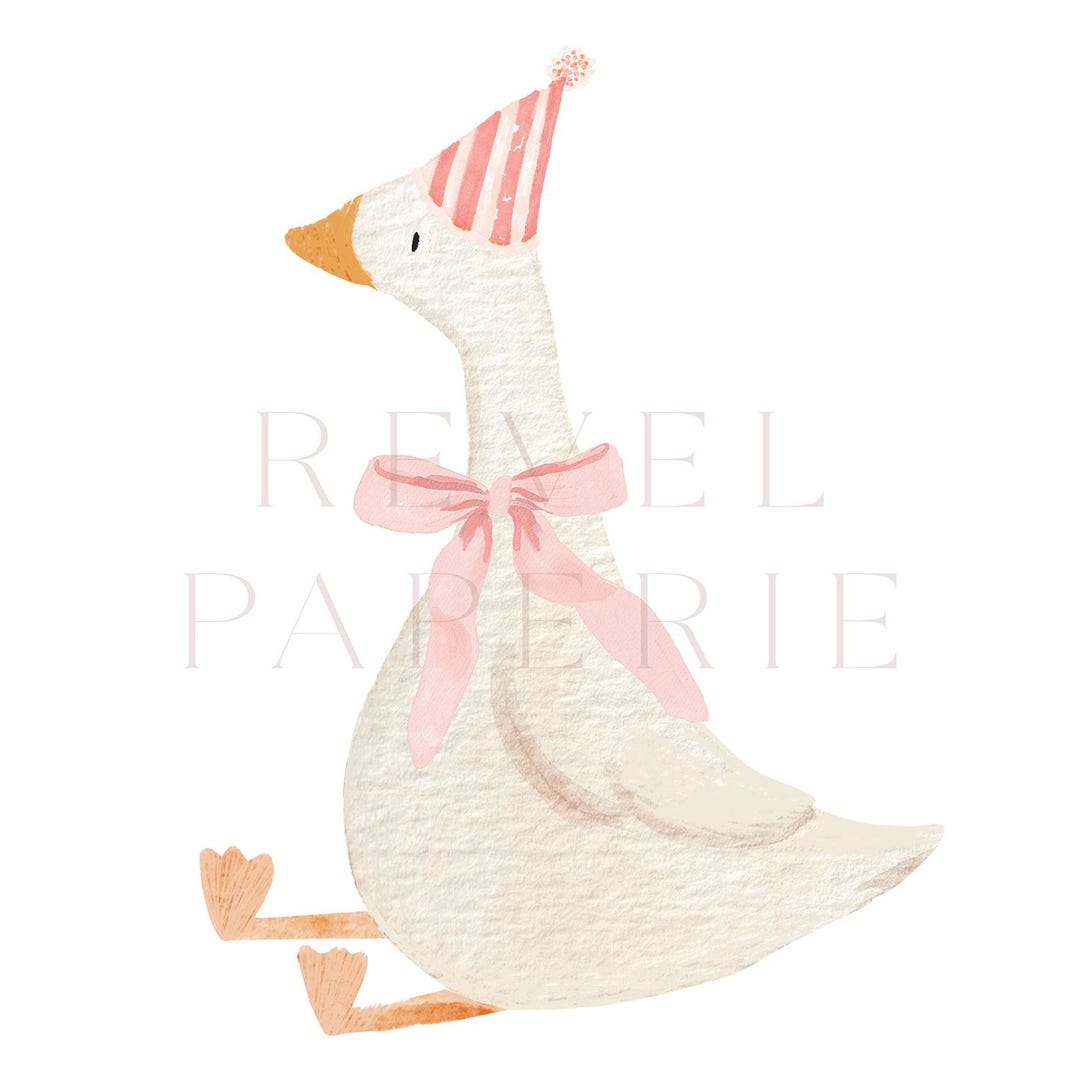 Silly Goose Birthday Bow PNG Clipart | Silly Goose - Instant Download ...