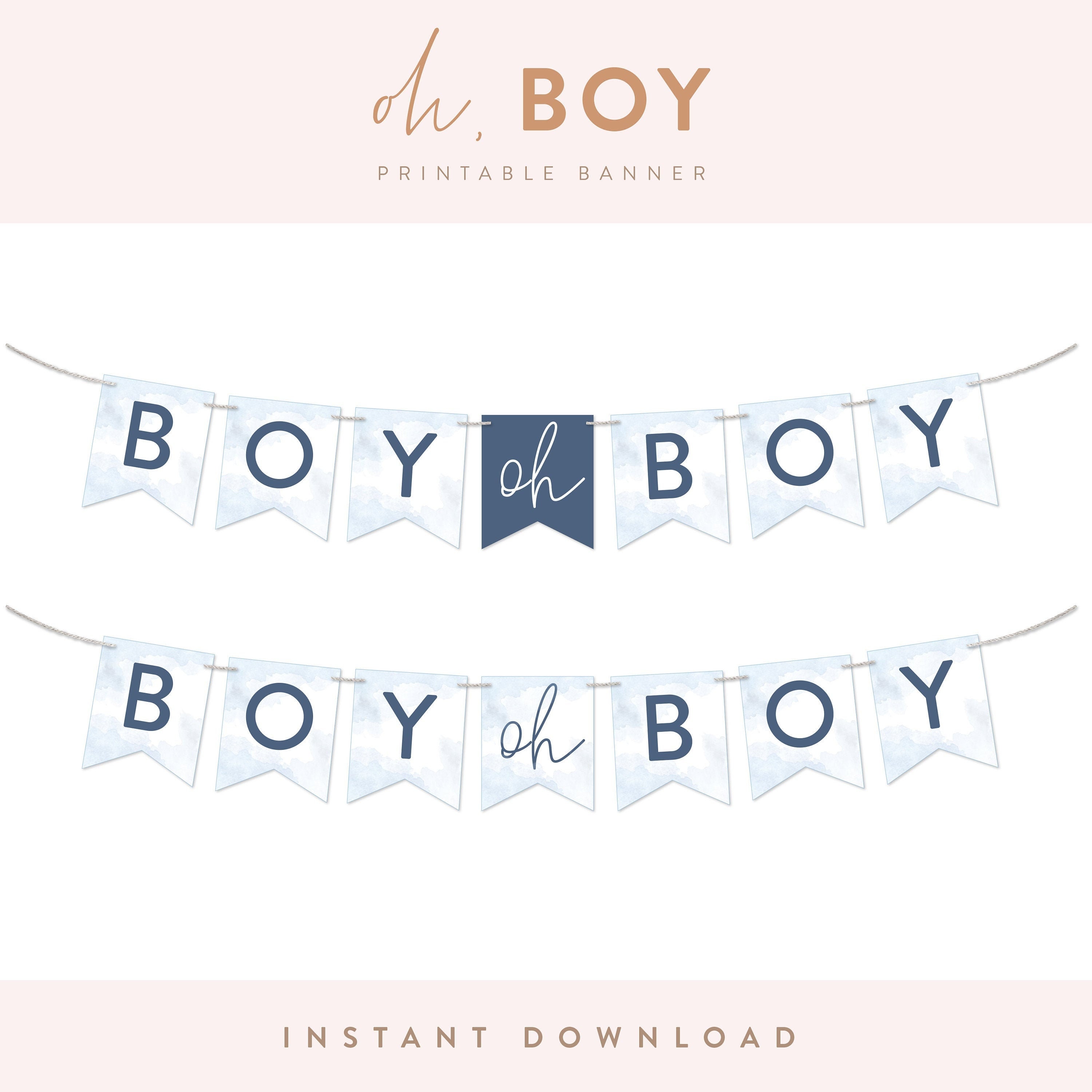 Its A Boy Banner Diy