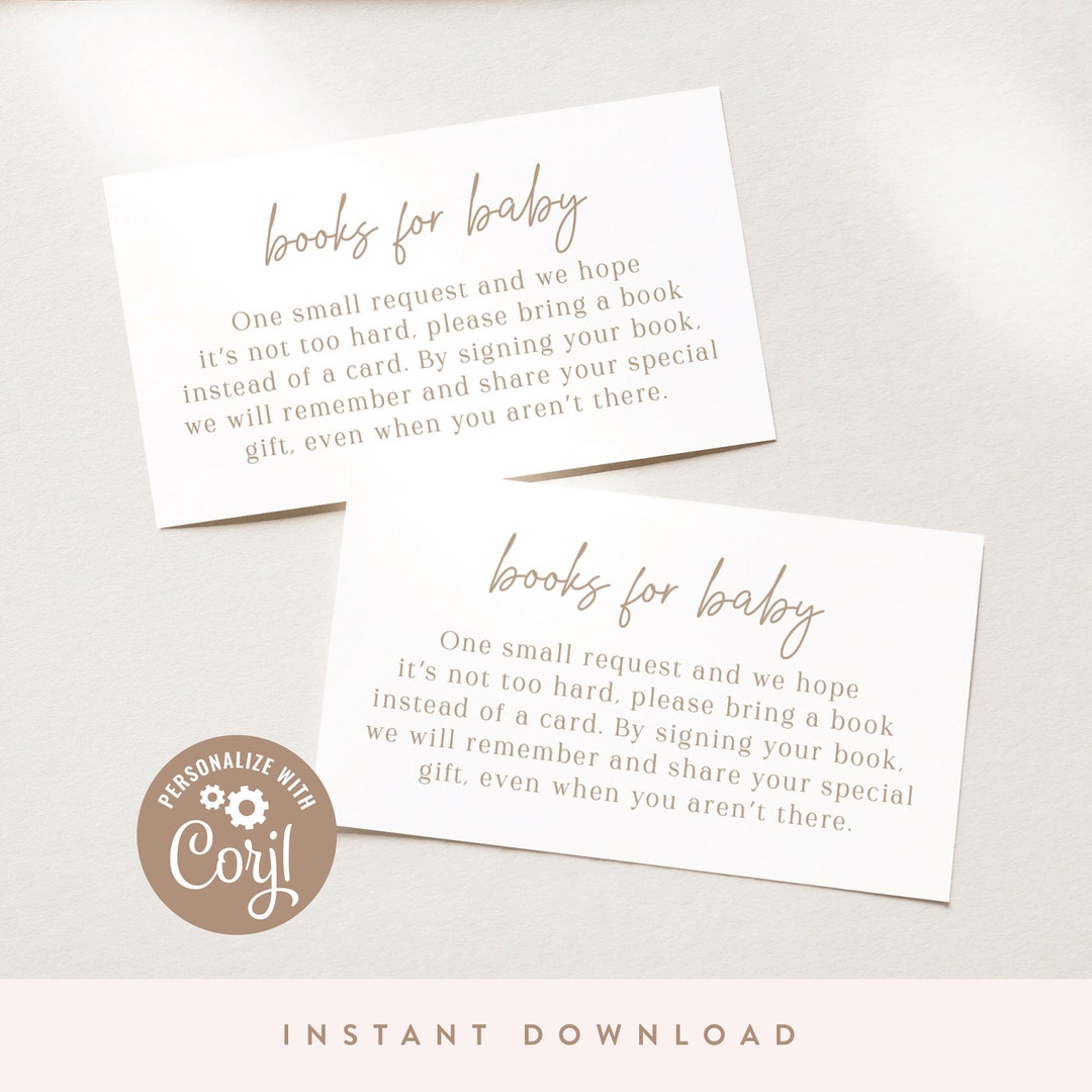 DIGITAL DOWNLOAD | Insert Card | Neutral Baby Shower Invitation Insert ...