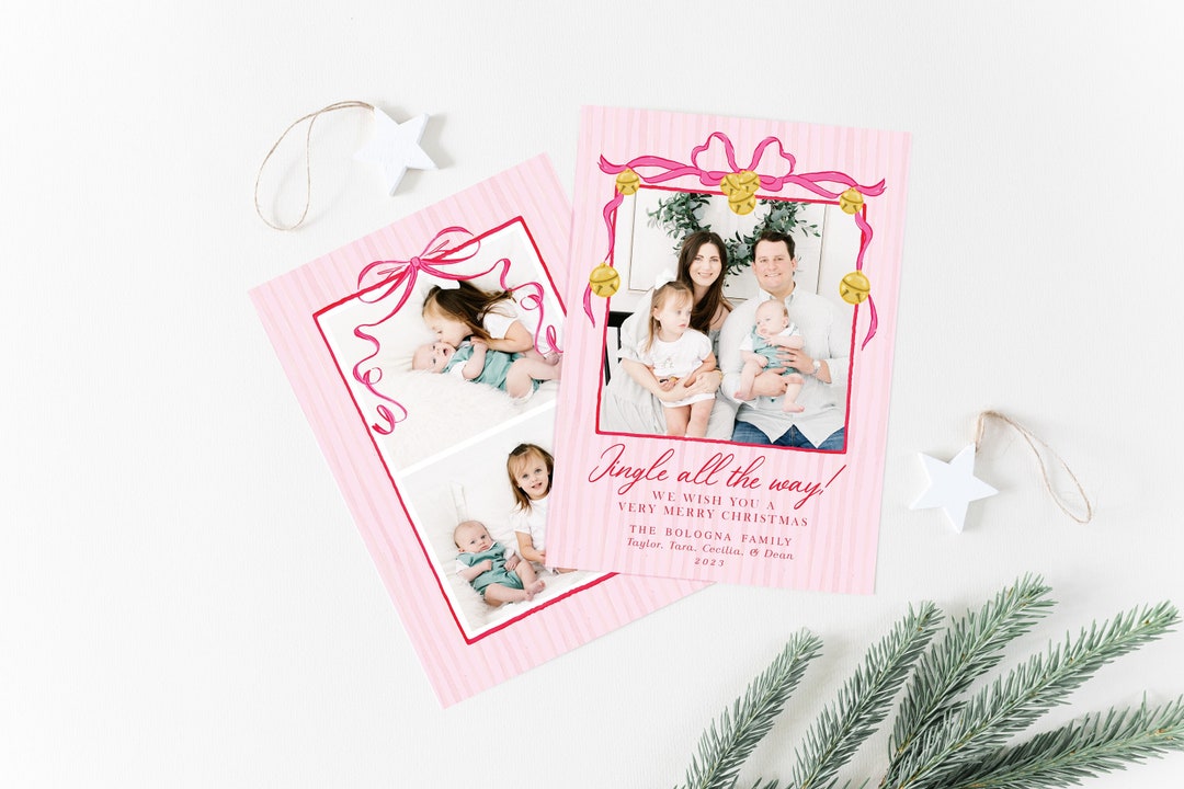 Jingle Bells Holiday Card | Festive Christmas Card | Holiday Card With ...