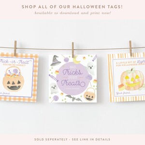 Monsters Halloween Favor Tags | Make Your Own Monster/treat Tags/favor ...