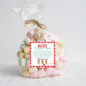 Magic Reindeer Food Tags | Printable Tag Template, Editable Reindeer ...