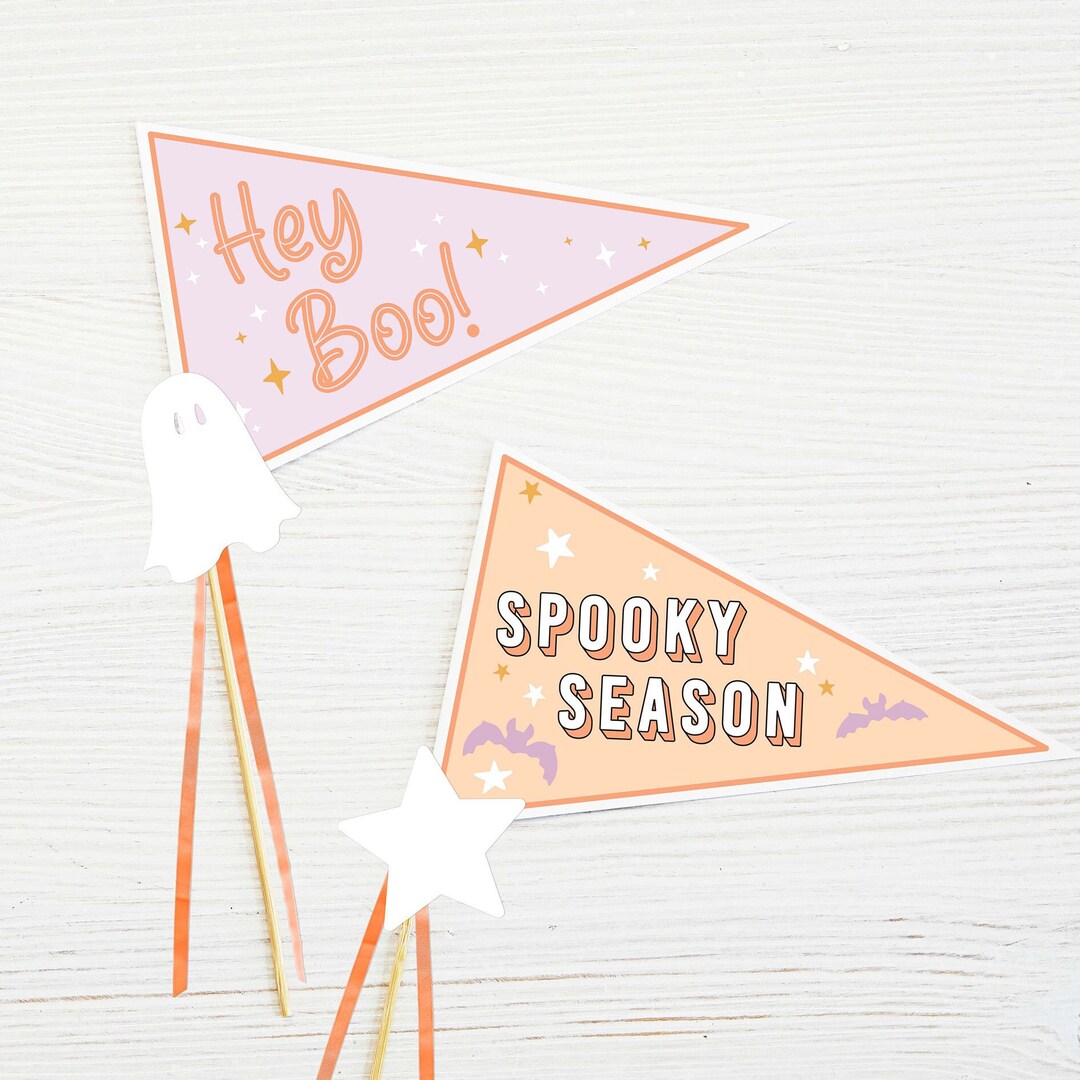 Halloween Pennant Flag Printables, Printable Halloween Pennant Flags ...