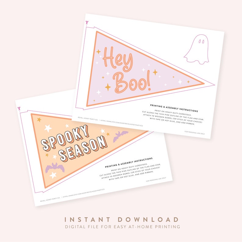 Halloween Pennant Flag Printables, Printable Halloween Pennant Flags ...