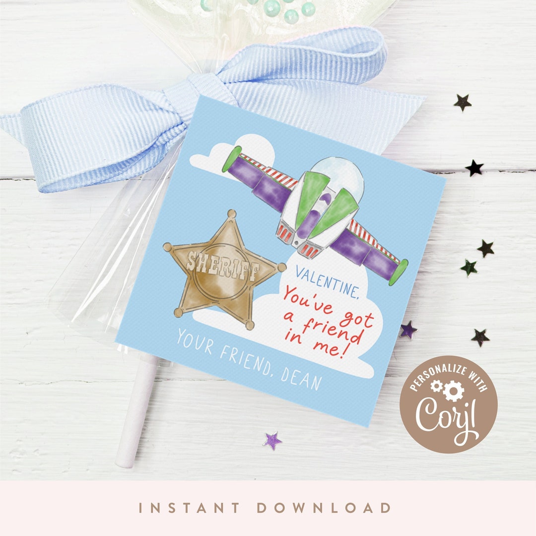 FRIEND IN ME Valentine Favor/treat Tags | Valentine Favor Tags ...