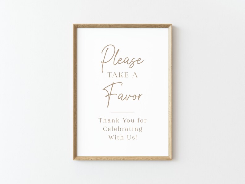 Baby Shower Favor Printable Sign Neutral Baby Shower Sign - Etsy