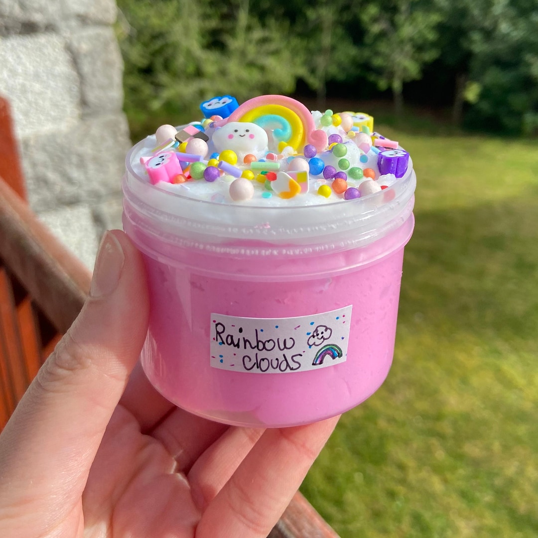 Rainbow Clouds - Cloud Slime - Etsy UK