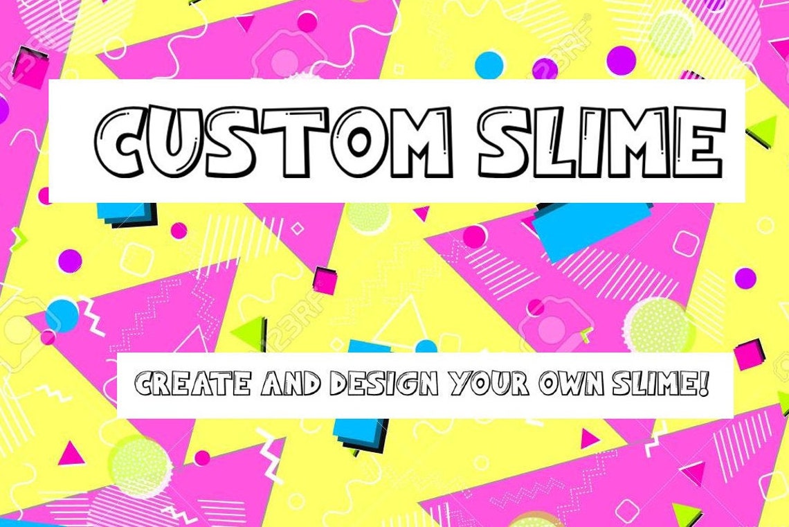 Custom Slime Design Your Own Slime | Etsy
