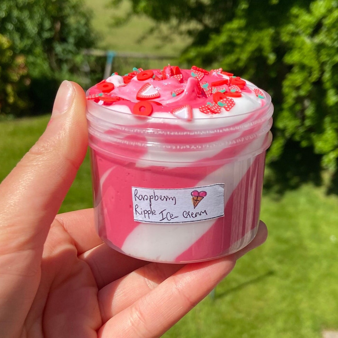 Raspberry Ripple Ice-cream Butter Slime - Etsy