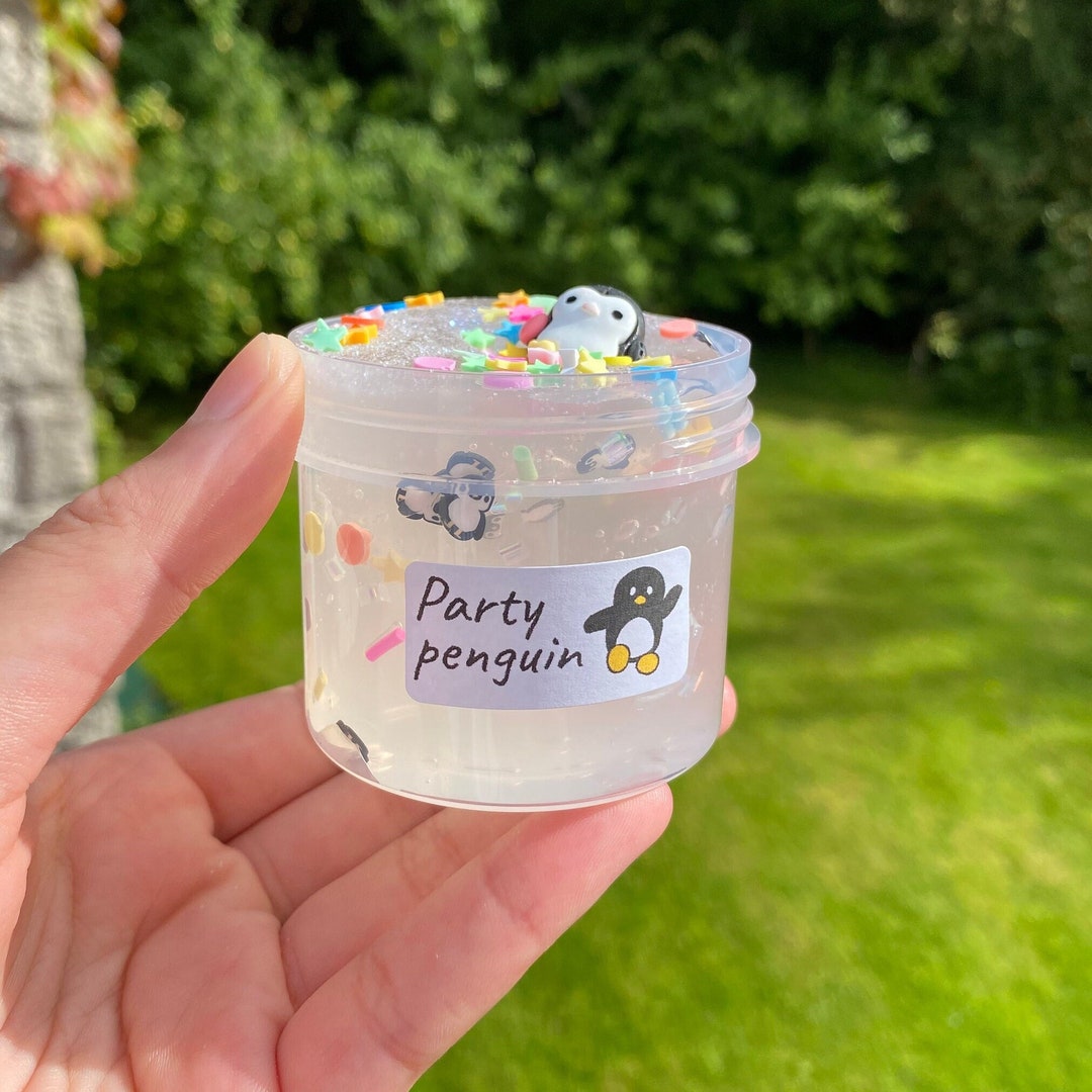 Party Penguin - Clear Slime - Etsy UK