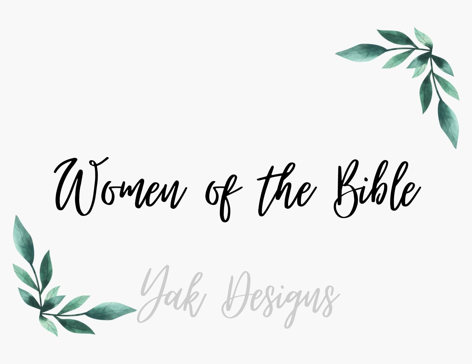 Printable Women of the Bible Cards - Etsy