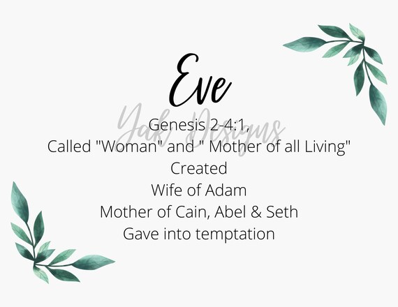 Printable Women of the Bible Cards | Etsy