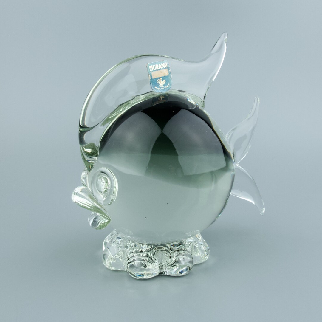 Murano Glass Fish Vintage Italian Glass Puffer Fish Ornament 1960s ...