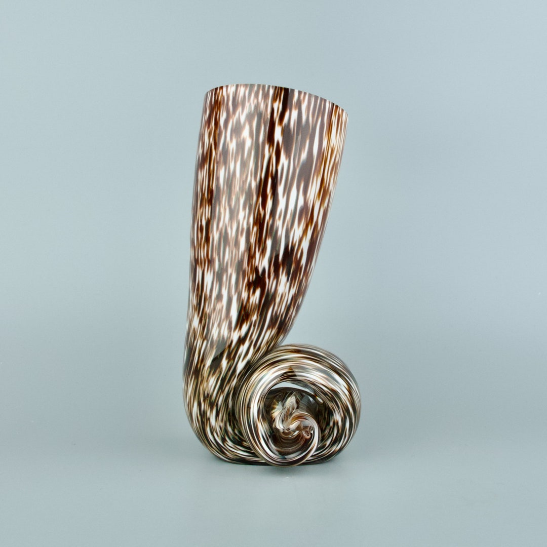 Glass Shell Vase Wedgwood Glass Tortoiseshell Snail Shell Sculpture ...