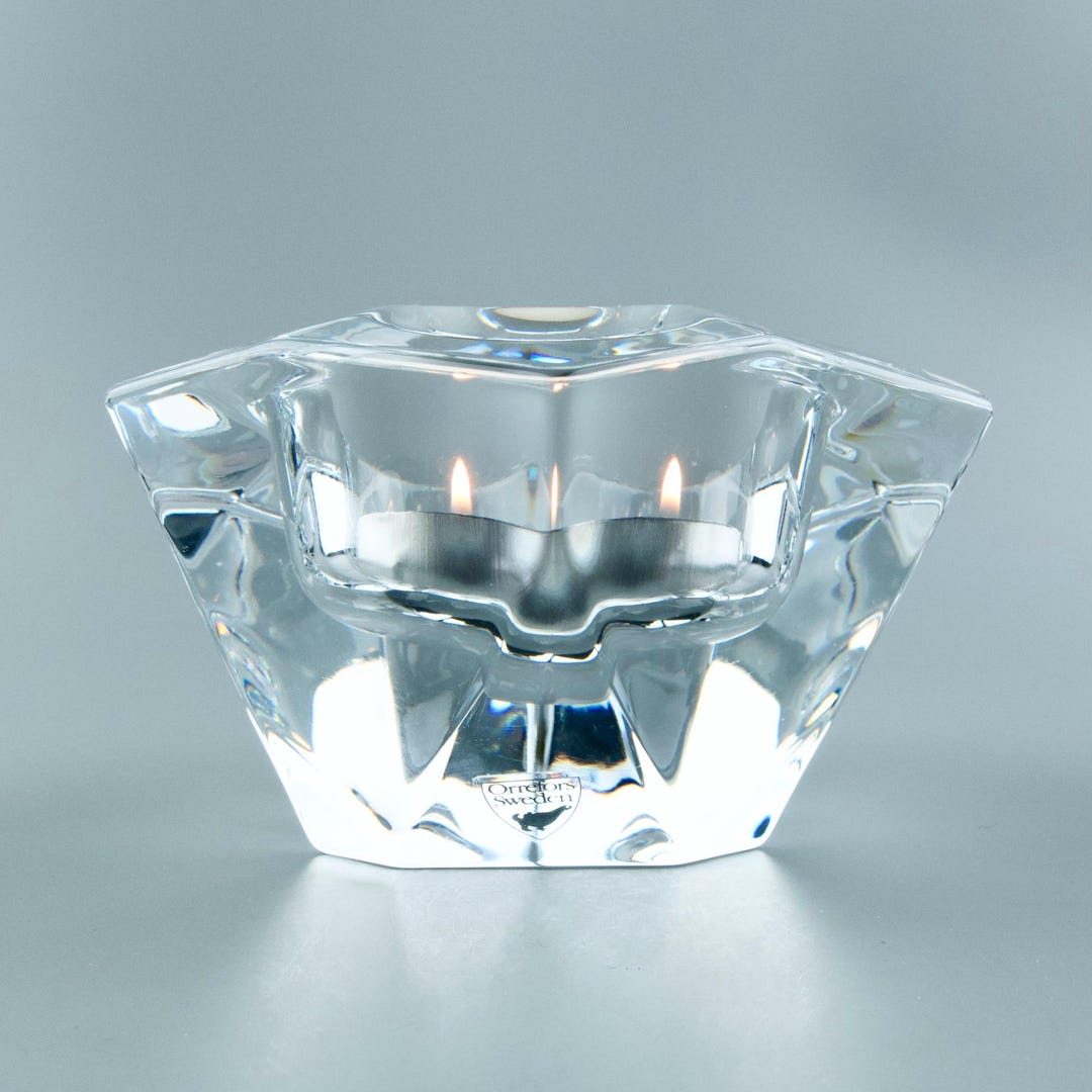 Orrefors Clear Crystal Precious Candle Votive by Malin Lindahl Small ...