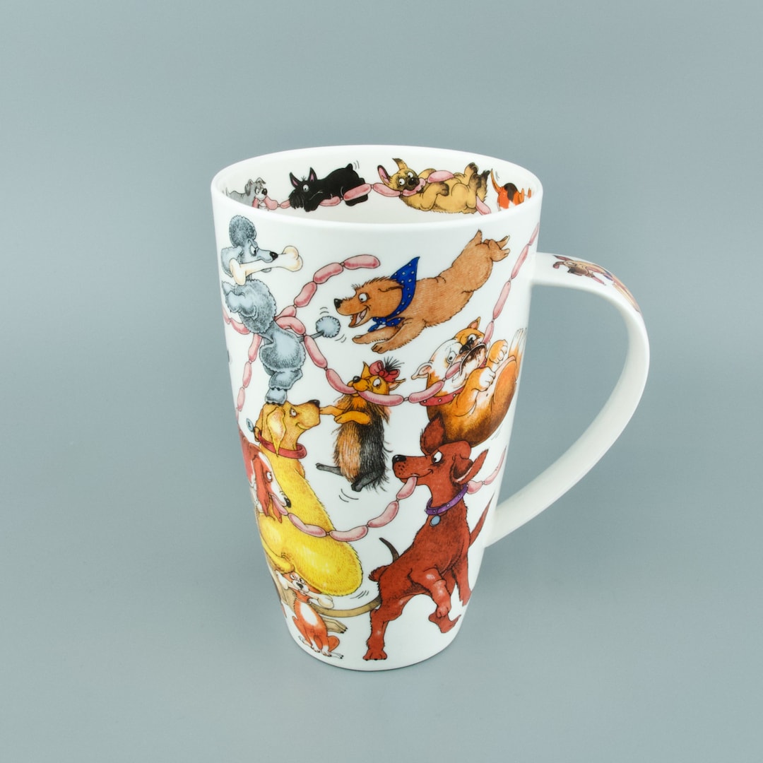 DOG MUG | Funny Dog Mug | Dunoon Cartoon Dog Mug the Dogs Frolics ...