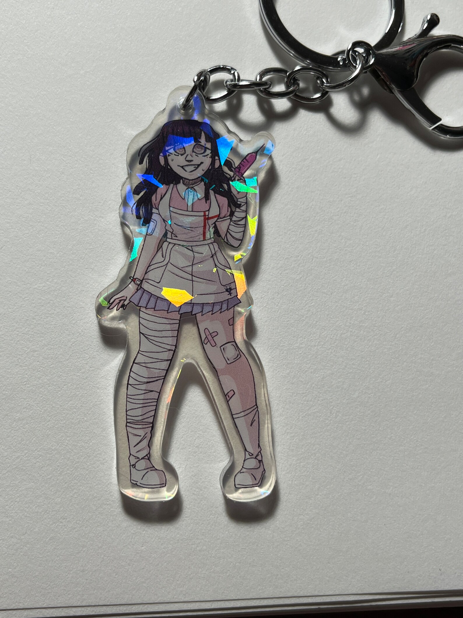 Mikan Tsumiki Danganronpa SDR2 Holographic Keychain 3 Inches - Etsy